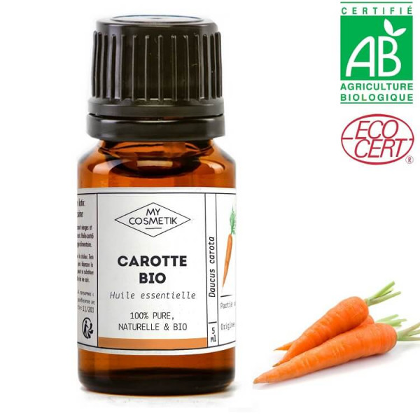 Huile essentielle de Carotte BIO: propriétés et utilisations