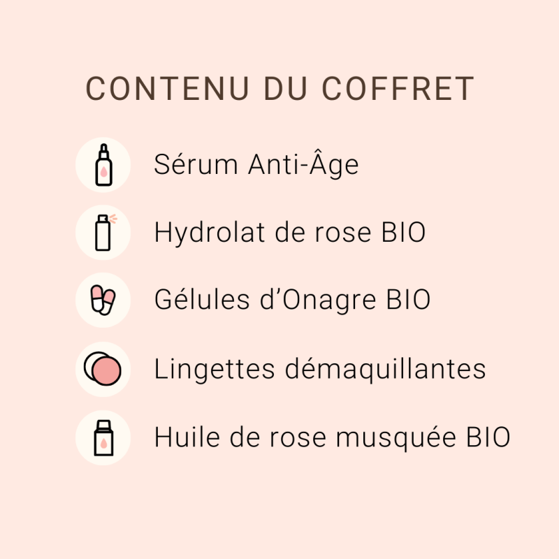 Cure éclat du visage anti-âge et dermeté